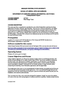 ACT 202 Introduction to Web Graphics – Department of Computer Science ...