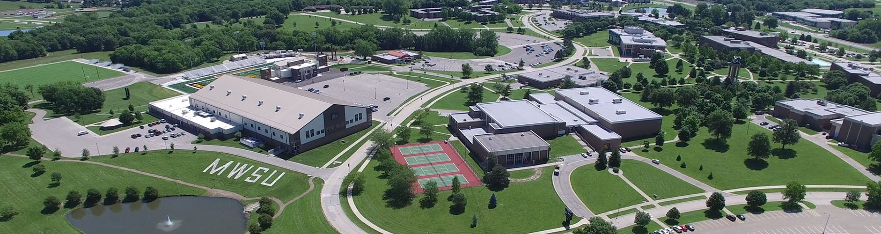Aerial view of MWSU campus – Honors Program